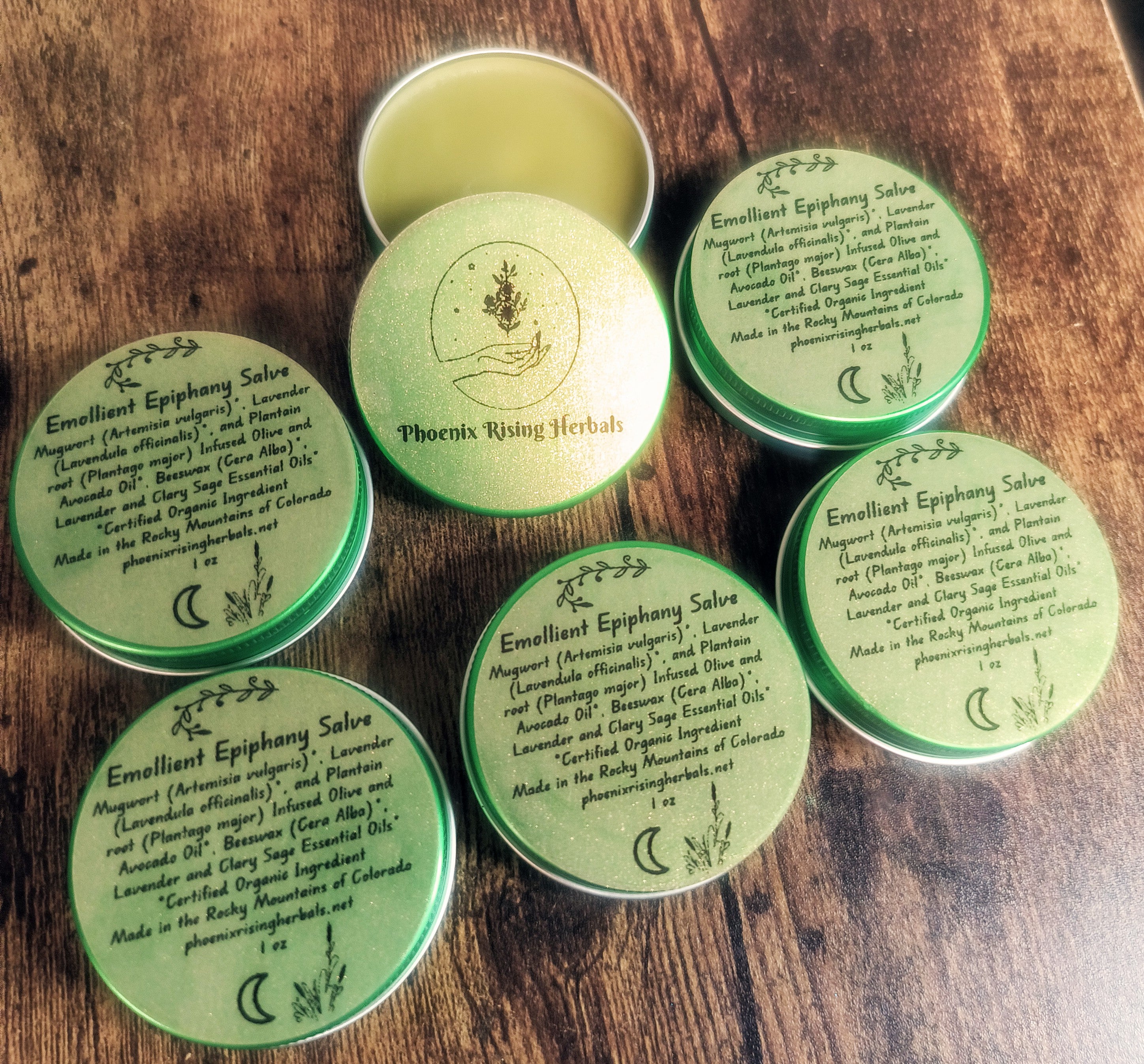 🌙 💤 🌿 1 oz Emollient Epiphany Salve – Phoenix Rising Herbals
